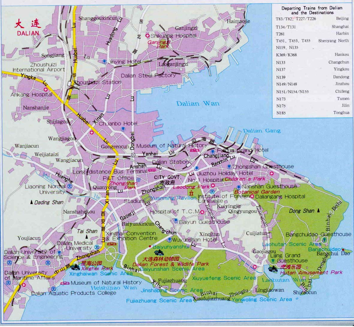 Map Of Dalian China